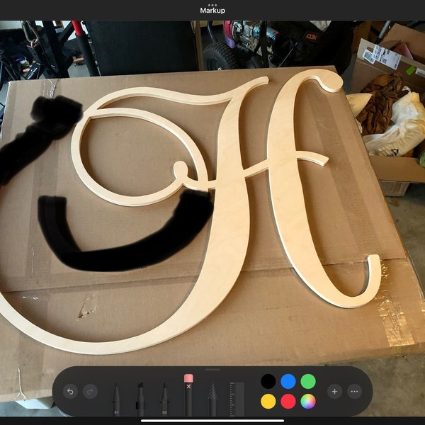 Wood Monogram Letter - Custom Monogram Sign - Choose Your Font ...