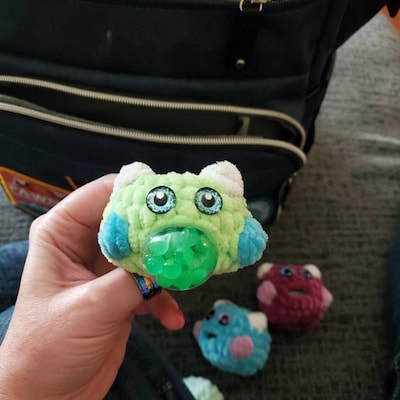 CROCHET PATTERN Ghost Stress Ball No Sew Amigurumi Crochet Squeeze ...