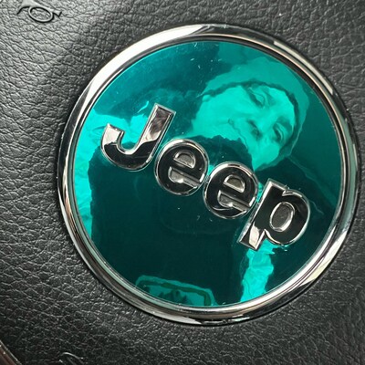 Holographic Crystal Jeep Emblem Sticker Decal, Wrangler JK, TJ, JL ...