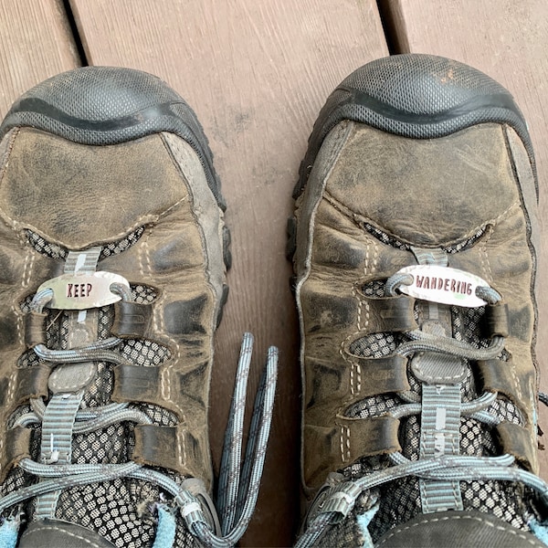 Personalized Shoelace Tags | Hand Stamped Shoe Tags | Hiking Gear ...