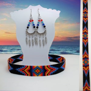 Aurora Borealis North Pole Seed Bead Fringe Earring Pattern, Northern ...