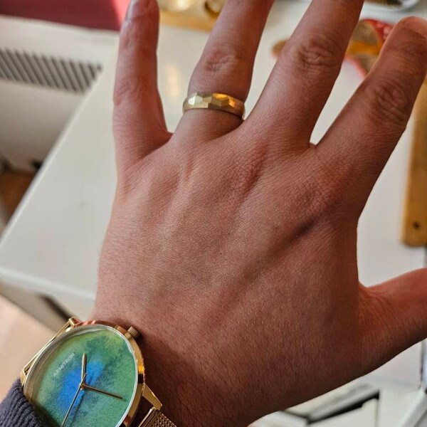 Claro Walnut Bentwood Ring, Wooden Ring - Etsy