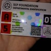 SCP Foundation Departmental ID Card / Badge Customized With Your ...