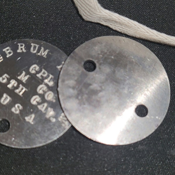 WW2 Dog Tag Set. Notched Style Stainless Steel Tags With Choice of ...
