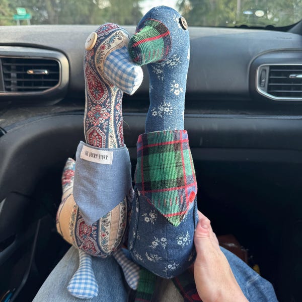 Goose Sewing Pattern + Video Tutorial, for Beginners, Goose Soft Toy ...