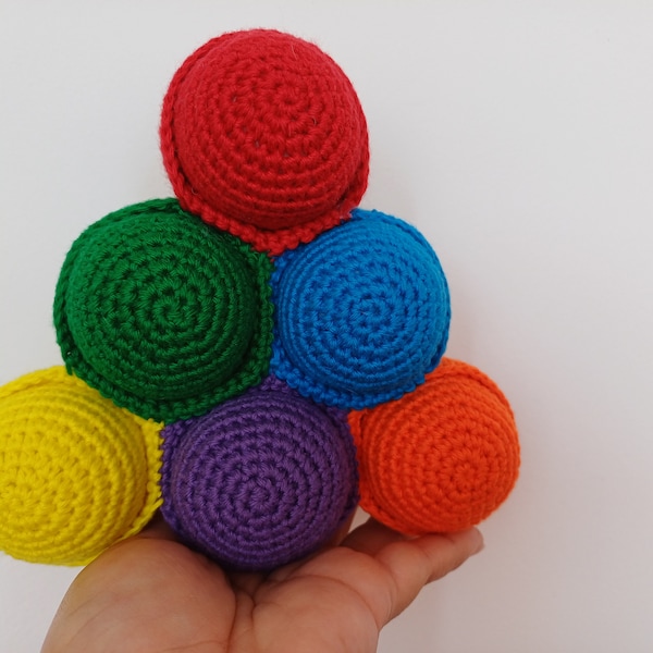 Montessori Crochet Baby Toy Pattern, Color Sorting Game Crochet Pattern ...