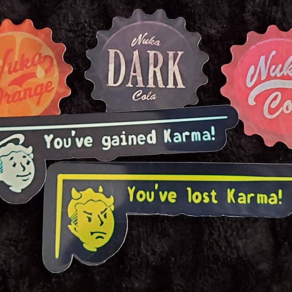 Fallout Karma Lost or Gained Handmade Holographic Vinyl Sticker - Etsy