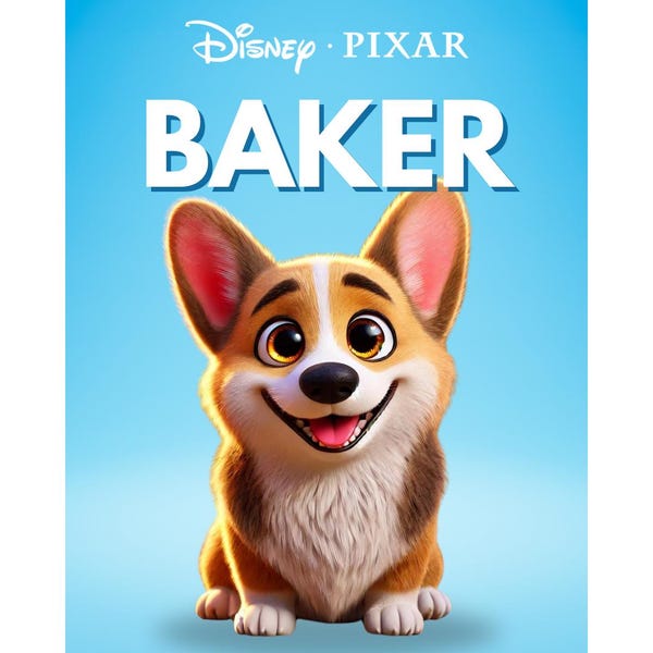 Custom Pet Portrait From Photo Pixar-style Animated Pet Personalized ...