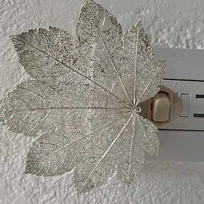 Silver Real Oak Leaf Ornaments - Etsy