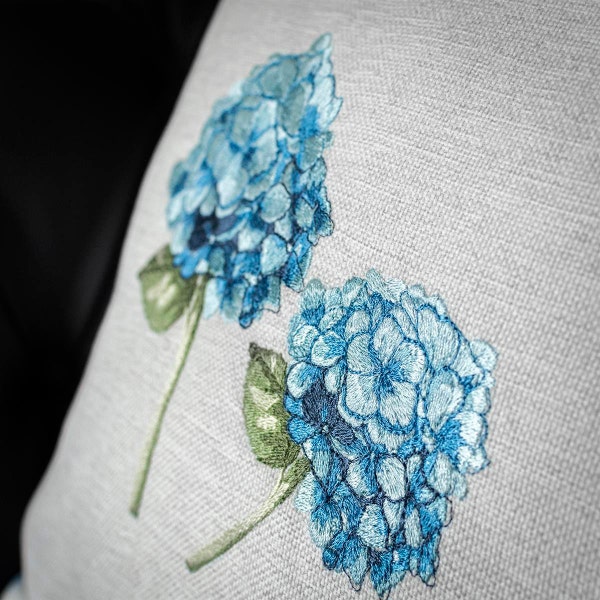 Hydrangea Machine Embroidery Design - Artistic Embroidery -flolar ...
