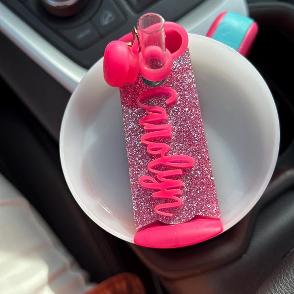 3D Personalized NAME Straw Topper | Made for Stanley Straws 10mm | Cup ...