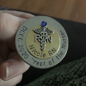 Personalized Nursing Pin/customized Nurse Pin/lpn BSN RN Nurse Pin ...