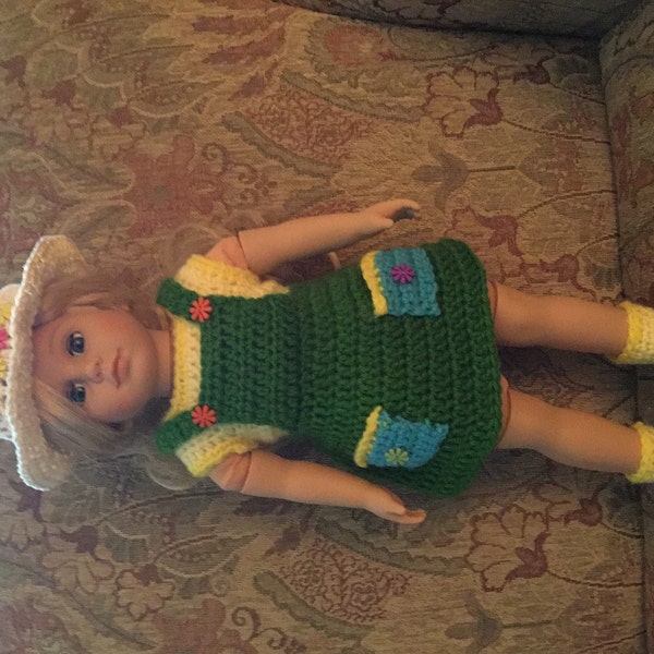 Crochet PDF Pattern to Make 18" Doll Cat Short Set, Doll Shorts Pattern ...