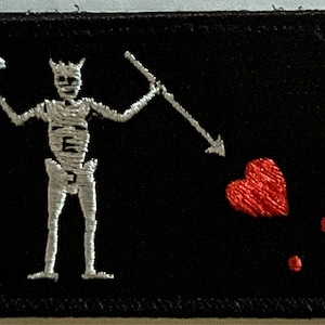 Blackbeard Pirate Flag Patch Morale Navy SEALS Team 3 Edward Teach ...