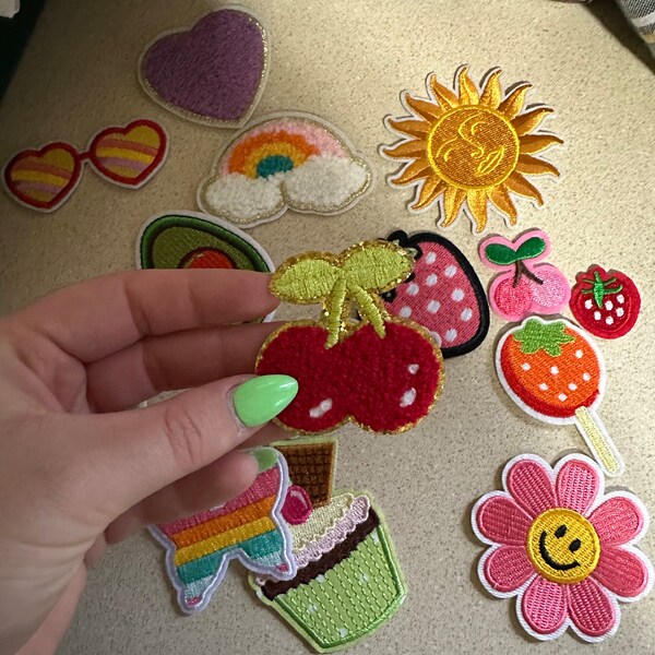 Iron on Patch Variety Set of Chenille Patches Wholesale Bundle of Bulk ...