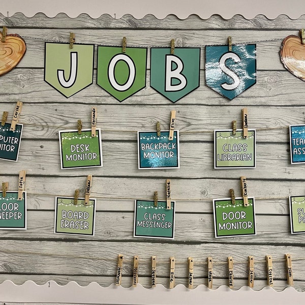 Printable Classroom Jobs Chart: Editable Elementary Display (digital ...