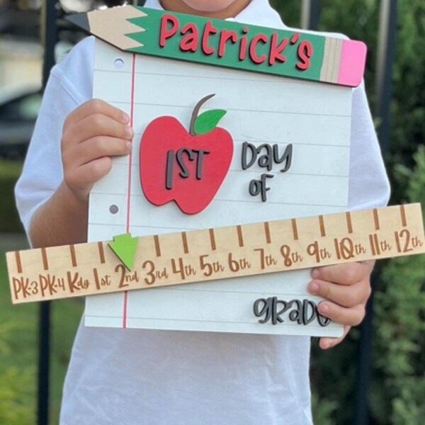 School Years Photo Frame School Photo Collage Pre-school Personalized ...