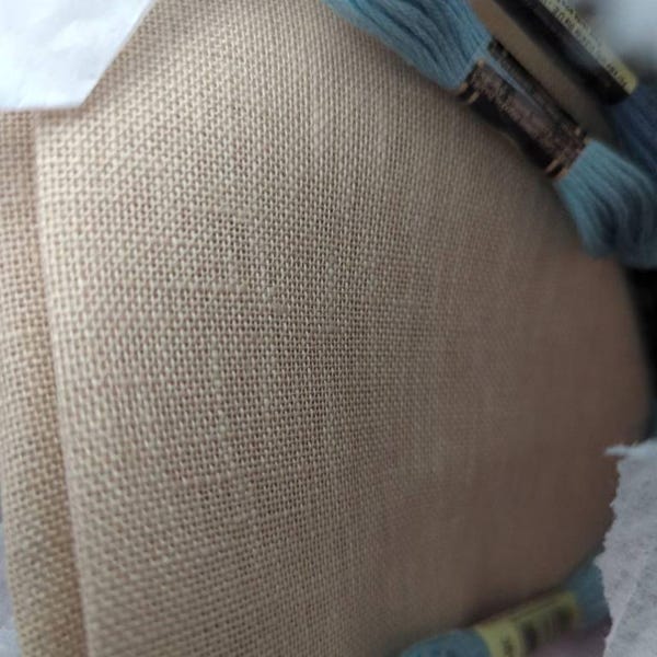 28ct Linen DMC Charles Craft 15" X 18" or 20" X 24", DMC Linen Fabric ...