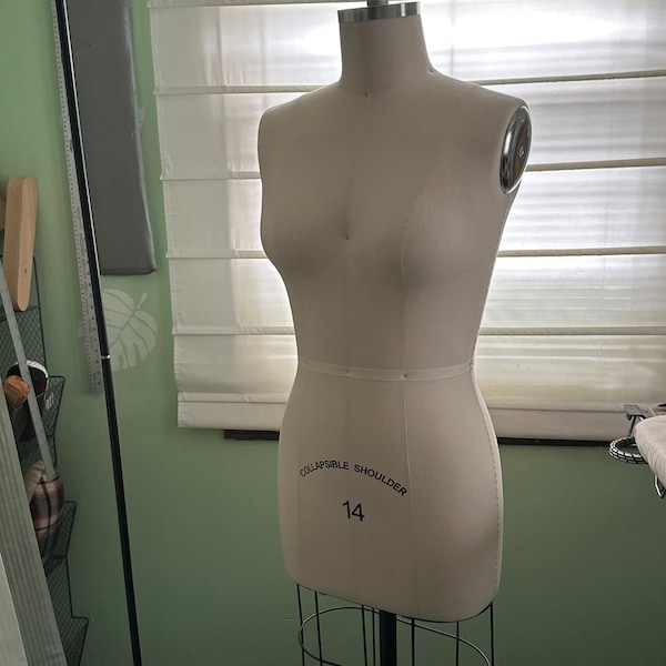 Professional Female Half Body Dress Form With Cage and Collapsible ...