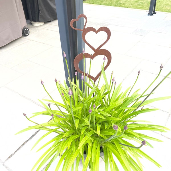 Robin on Spade Garden Decoration / Bird Garden Gift / Rusty Metal Robin ...