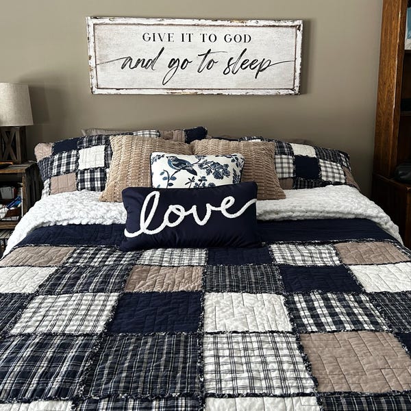 Give It to God and Go to Sleep Sign, Religious Sign, Christian Sign ...