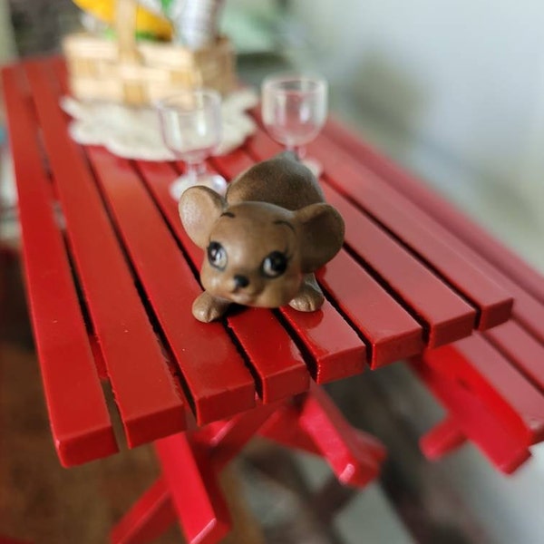 Vintage Wade Red Rose Tea Squirrel, Wade Whimsies, Porcelain Ceramic ...