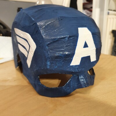 Captain America Version 1, Red Guardian Mask Helmet A4 & Letter Size ...