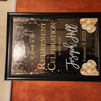 Retirement Party Welcome Sign Retirement Dinner - Etsy
