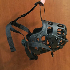 Handmade Dog Muzzle A Dog Muzzle and 1 Adjustable Fixed Rope Double ...