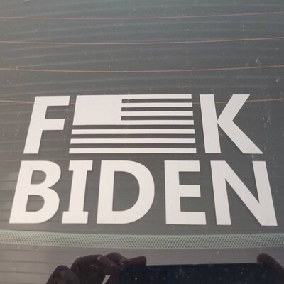 Fck Biden American Flag Vinyl Die Cut Decal Sticker - Etsy