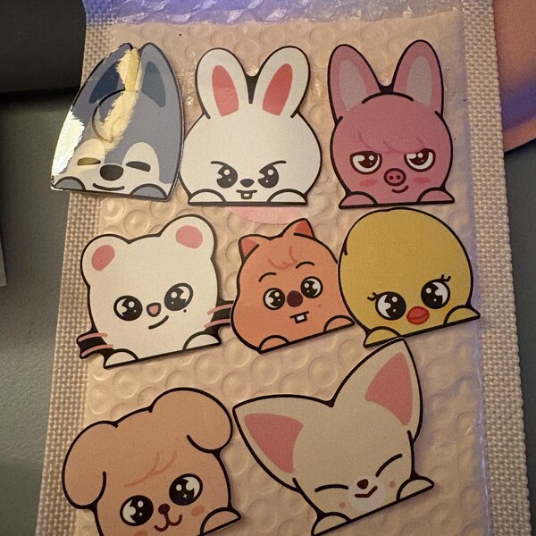 WEATHER RESISTANT Skzoo Peeker Stickers | Kpop Stickers | Kpop Inspired ...