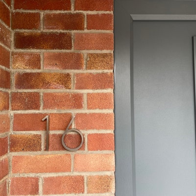 5 Inch Metal Floating House Numbers Matt Black - Etsy