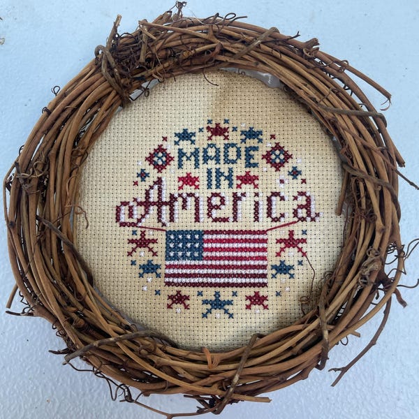 Made in America With Bonus Born in the Usa-roundabouts Cross Stitch ...
