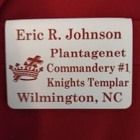 R.A.M. Officer or Members Over the Pocket Name Badge or Magnetic W ...