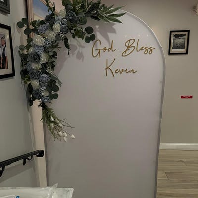 Birthday Backdrop Name Sign, Name Sign for First Birthday Party, Wood ...