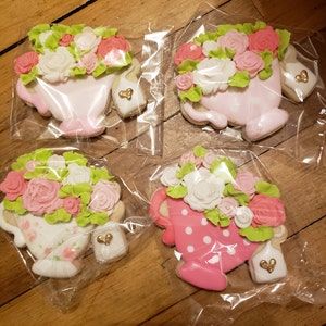 Tea Party Theme Set Cookies - Etsy