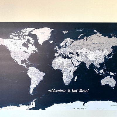 World Map Push Pin, Push Pin Map, World Map Pin Board, Cork World Map ...