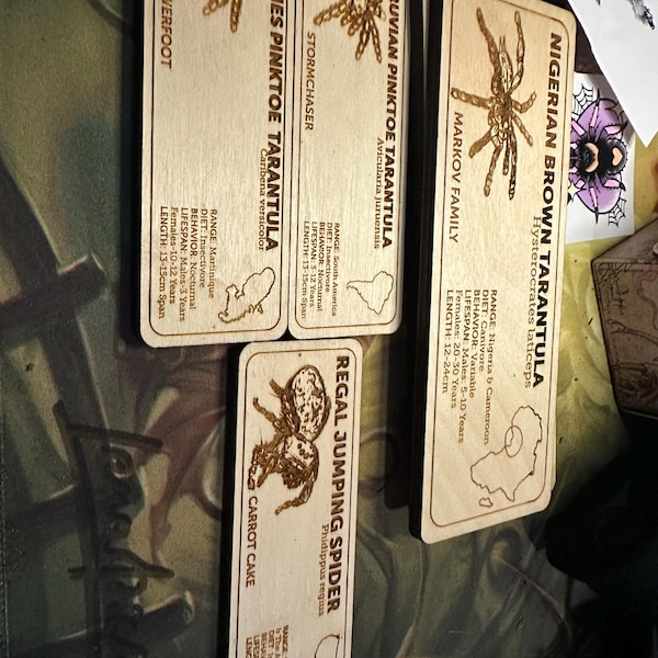 Wooden CREATURE PINS | Any Species | Custom Reptiles Amphibians ...