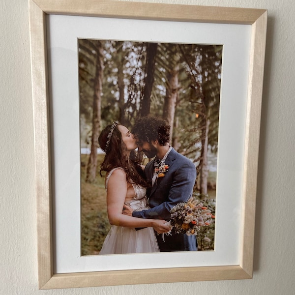 Polished Black Metal Picture Frame Thin Minimalist Scandinavian Modern ...