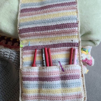 SUPER EASY Crochet Hook CASE Pattern, Pdf Hook Organizer Diy, Needlework Case Pattern, Crochet ...