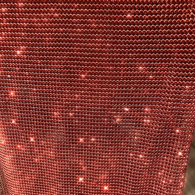 Red Rhinestone Sheet, Red Crystal Fabric, Red Rhinestone Fabric - Etsy UK