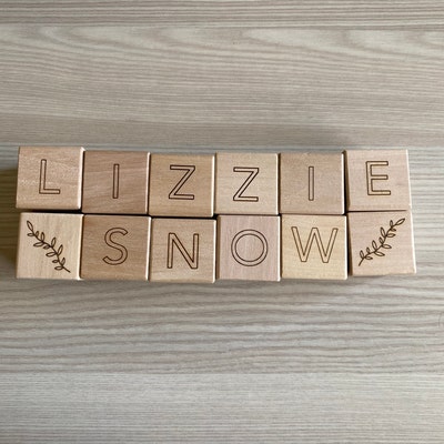 Custom Name Blocks Personalized Blocks Personalized Baby - Etsy