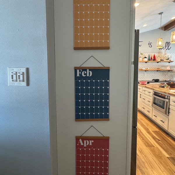 Large Monthly Wall Calendar: 12 Month Jumbo Calendar (11x17 Inches) - Etsy