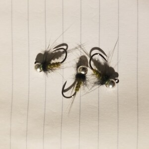 Small Olive Frenchie Tungsten Euro Jig Nymph Fly - Etsy