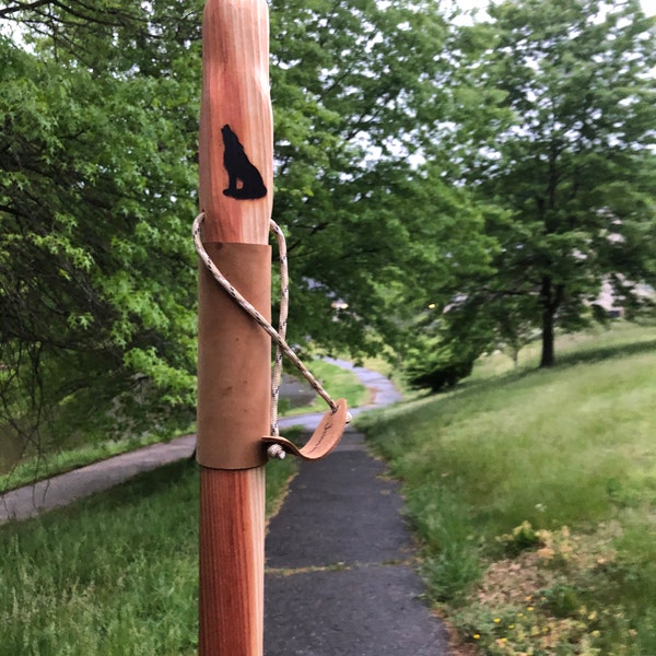 Standing Black Bear, Natural Earth Tones Poplar Wood Walking Stick ...