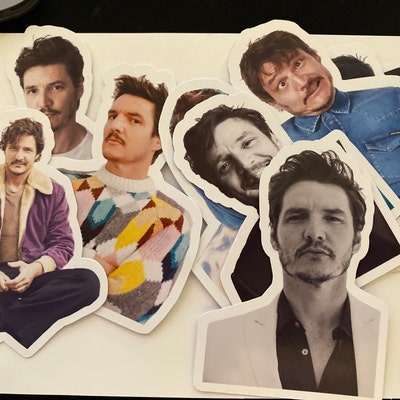 Pedro Pascal Sticker, Laptop Decal, Fan Gift, Pedro Pascal Merchandise ...