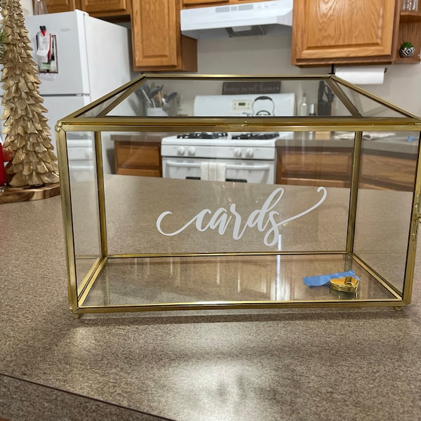 Cards Decal - Wedding Card Box Decal - DECAL ONLY - Wedding Decal ...