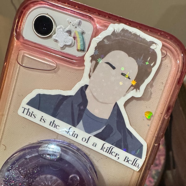 Twilight Edward Cullen Sparkly Sticker, Laptop, Notebook, Indoor Use ...