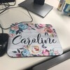 Custom Mousepad Floral Mousepad Monogram Mouse Pad Office Decor ...