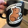 Mess With the Capy You Get the Zappy | Capybara Sticker | Meme Stickers ...